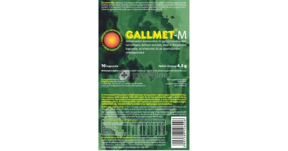 Gallmet-M kapszula (10 kapsz)